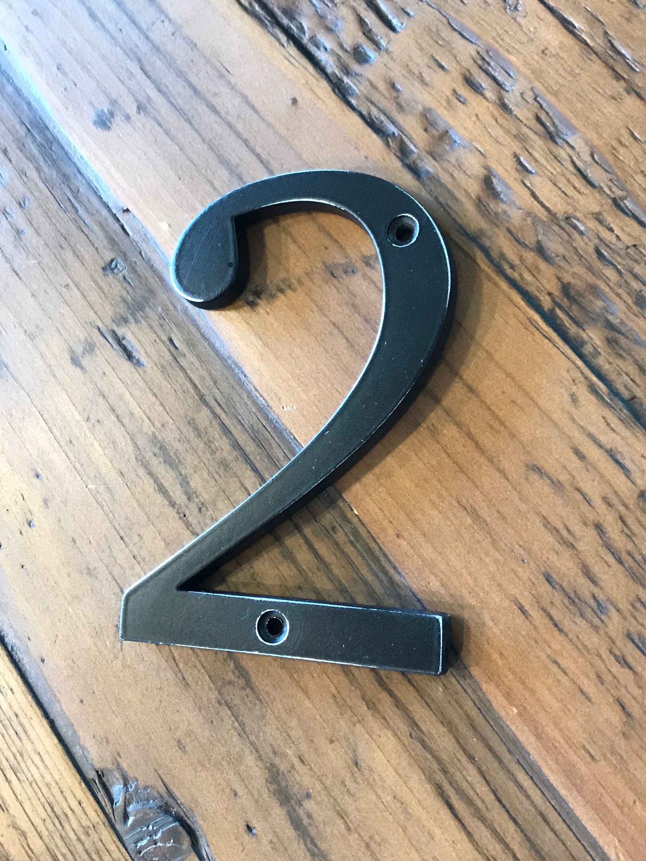 Black Metal Number 2. Perfect for a Mailbox Home Address or | Etsy