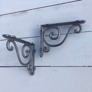 Iron Scroll Corner Bracket Made of Cast Iron - Etsy