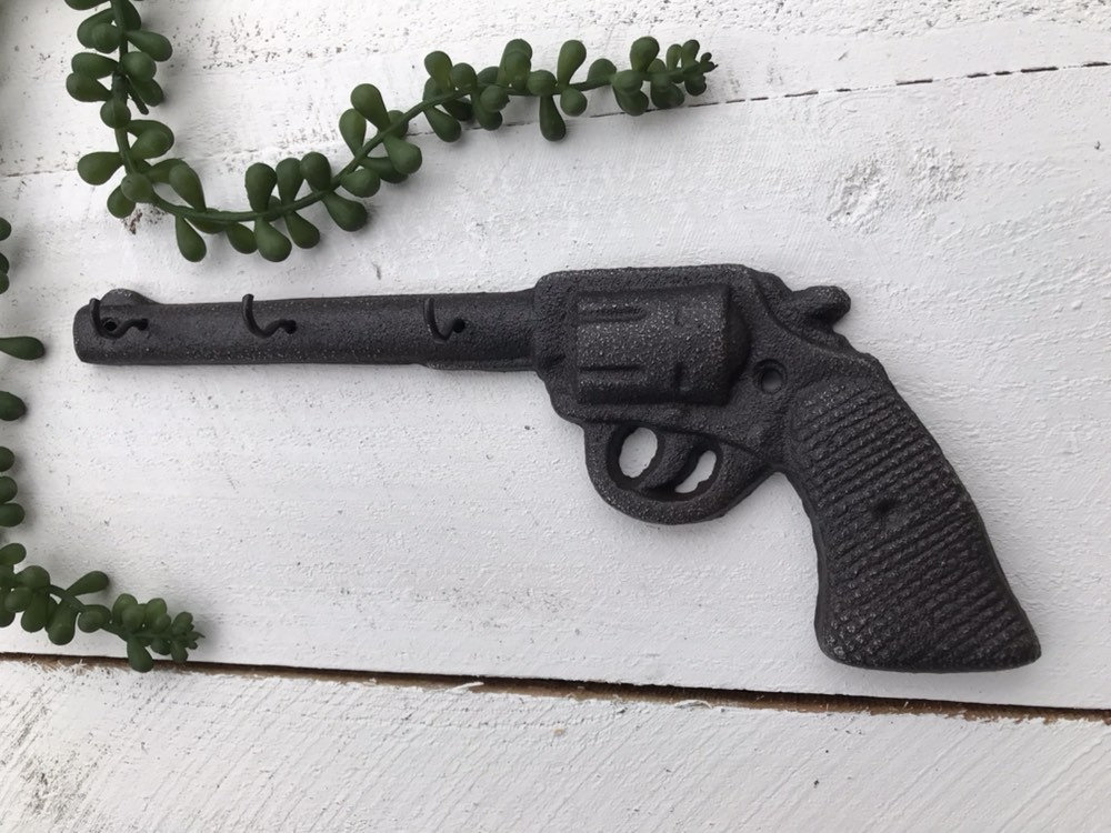 Antique Bronze Revolver Keyholder. | Etsy