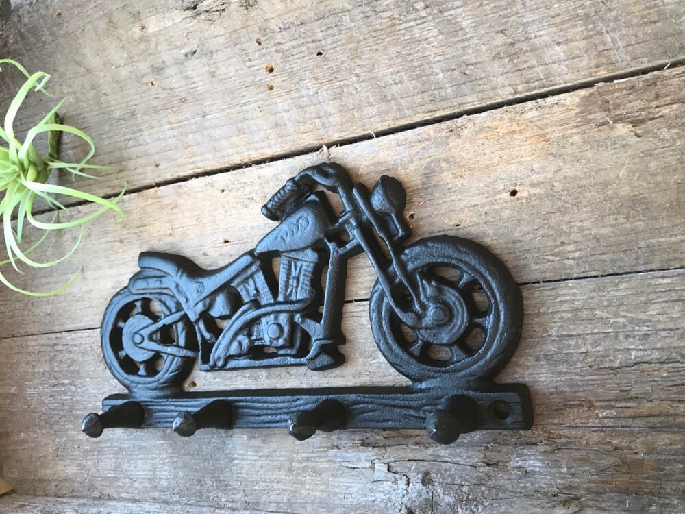 Black Motorcycle Key Hook - Etsy