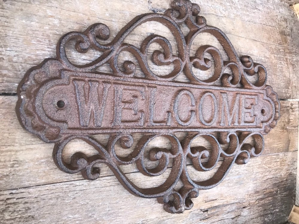 Metal Welcome Home Sign for Entryways Doorways and Doors. | Etsy