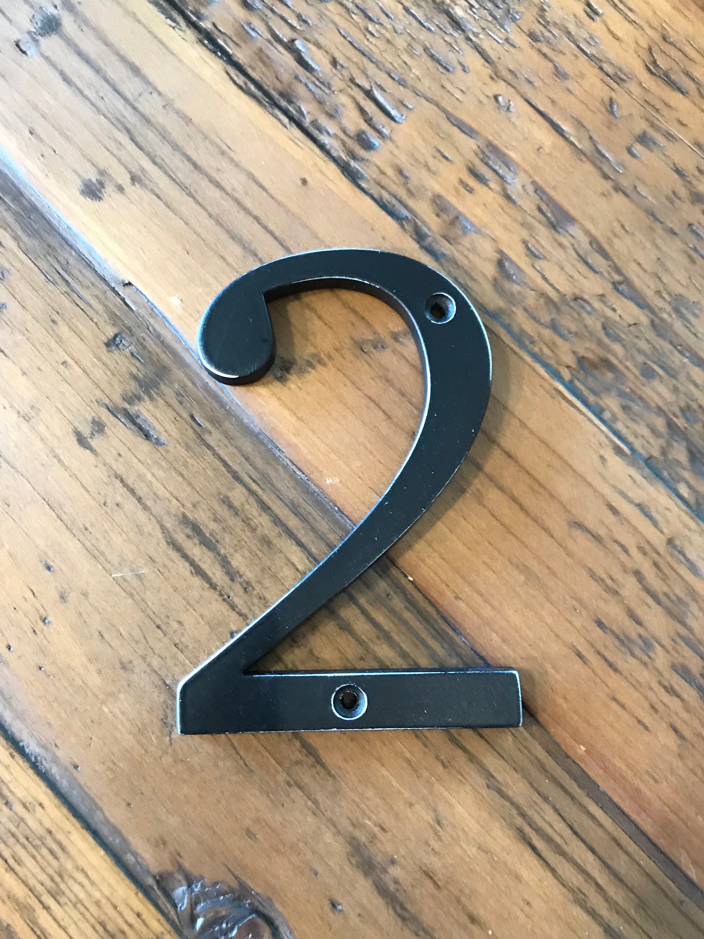 Black Metal Number 2. Perfect for a Mailbox Home Address or | Etsy