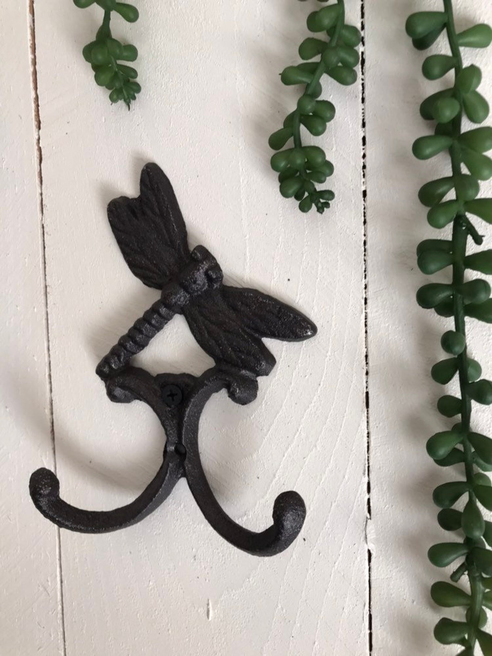 Iron Dragonfly Wall Hooks - Etsy