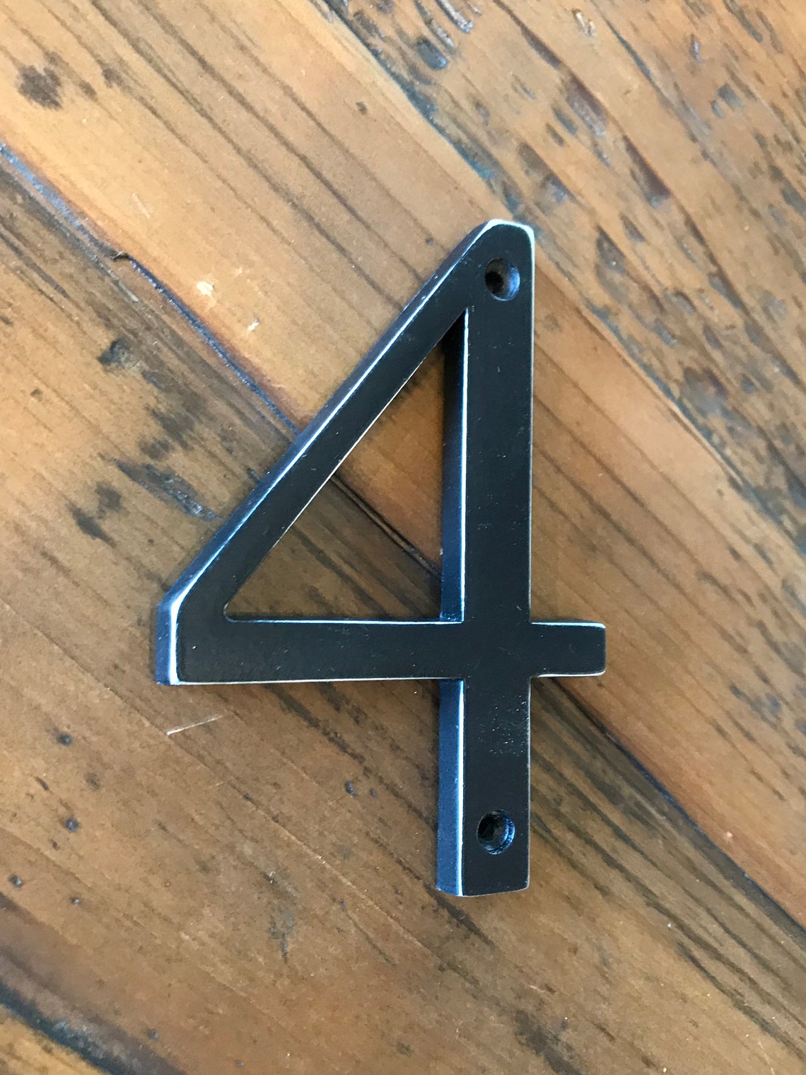 Black Metal Number 4. Perfect for a Mailbox Home Address or | Etsy