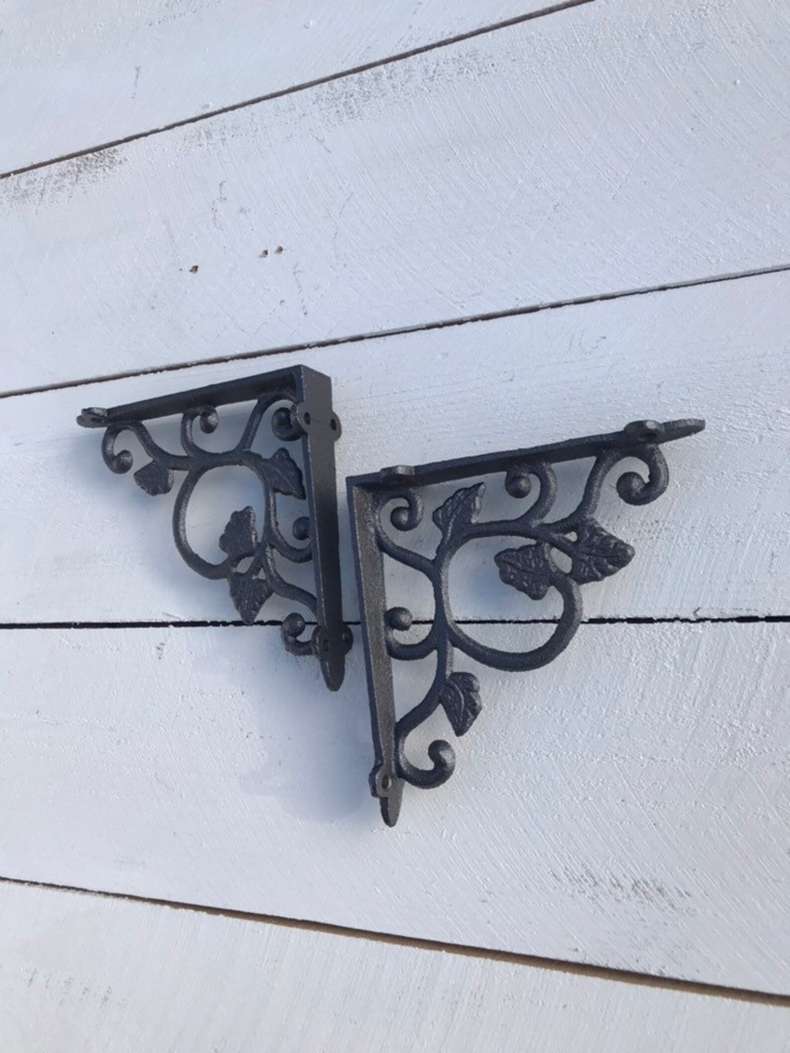 Small Rustic Bracket With Leaves - Etsy