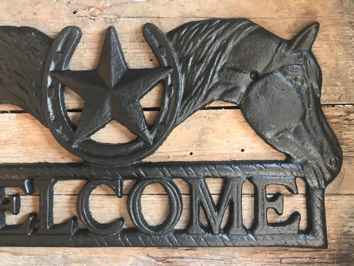 Wild Horses Welcome Sign - Etsy
