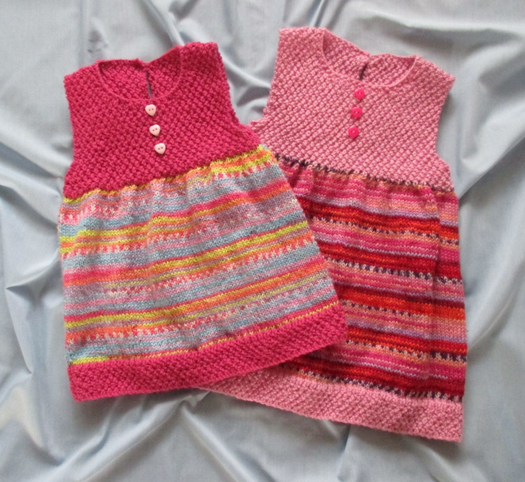 GIRLS - SINGLET DRESS - 1620 - 8 Ply, 1 - 4 Years, Pdf Knitting Pattern ...