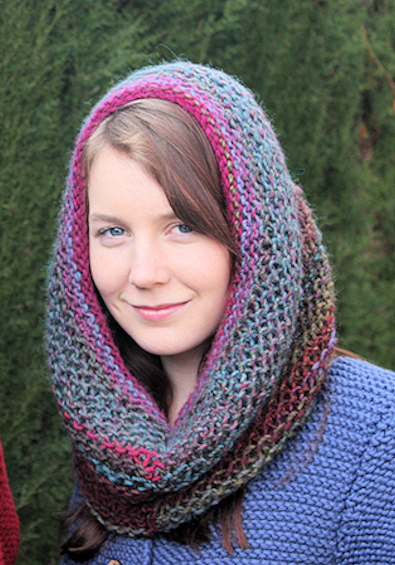 SNOOD - - 2 Styles in 12 Ply 2 Styles No 2811. Stocking St With Bands ...