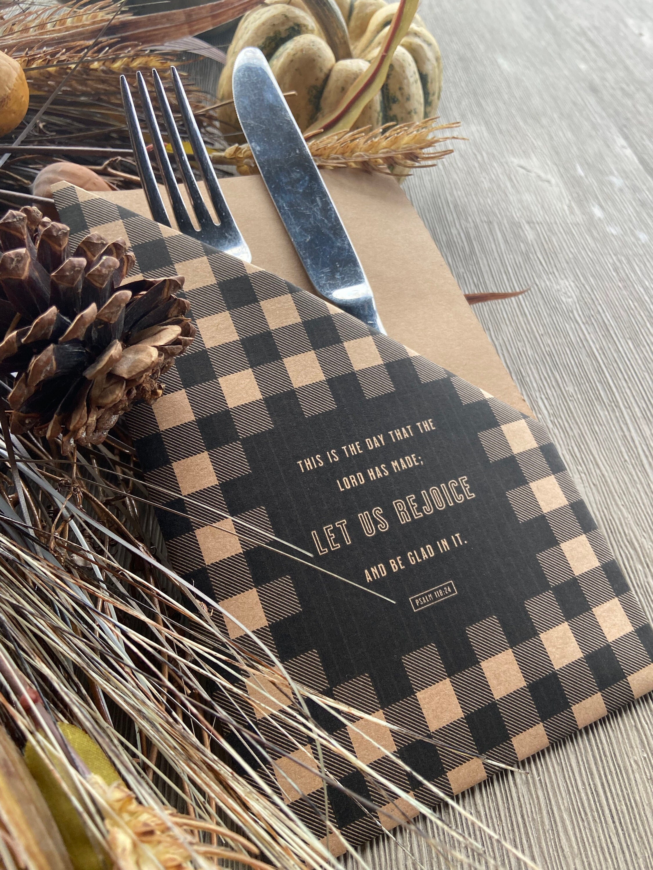 Set 4 Printable Thanksgiving Silverware Holder - Etsy