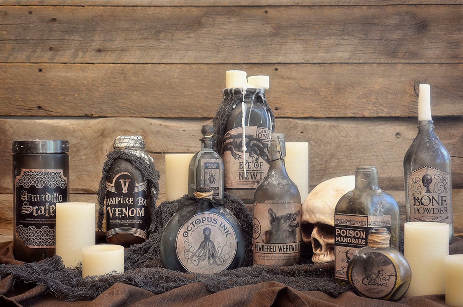 Vampire, Beetle, Werewolf Apothecary Jar Labels - Etsy