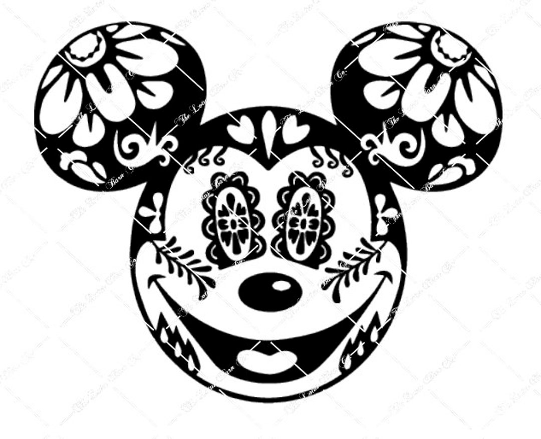 Mickey Mouse Sugar Skull Digital Download - Etsy