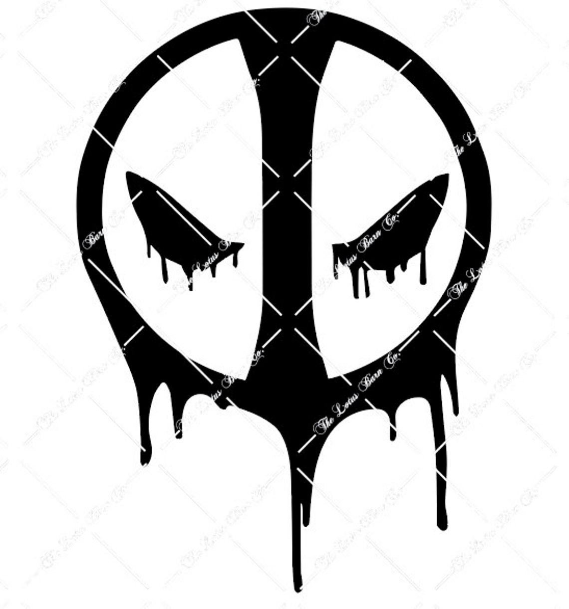 Dripping Blood Deadpool Logo Digital Download - Etsy