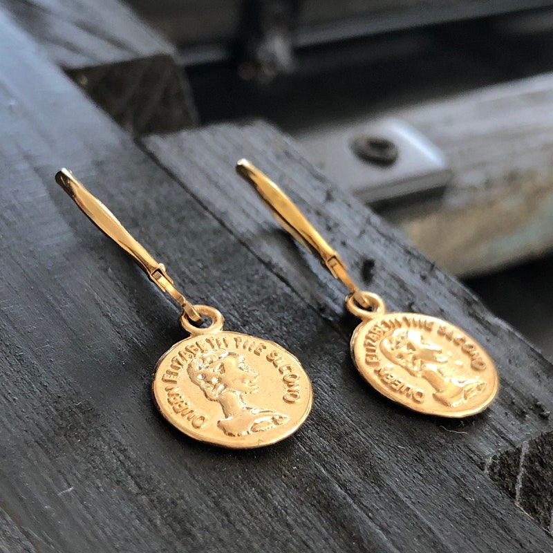 Coin Earrings - Etsy