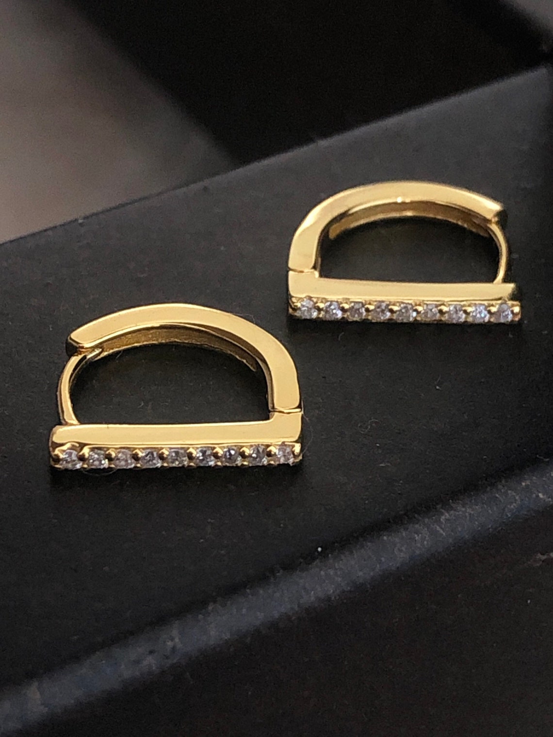 Evon- Line Earring, Simple Earring, Layering Earring, Gold Earring ...