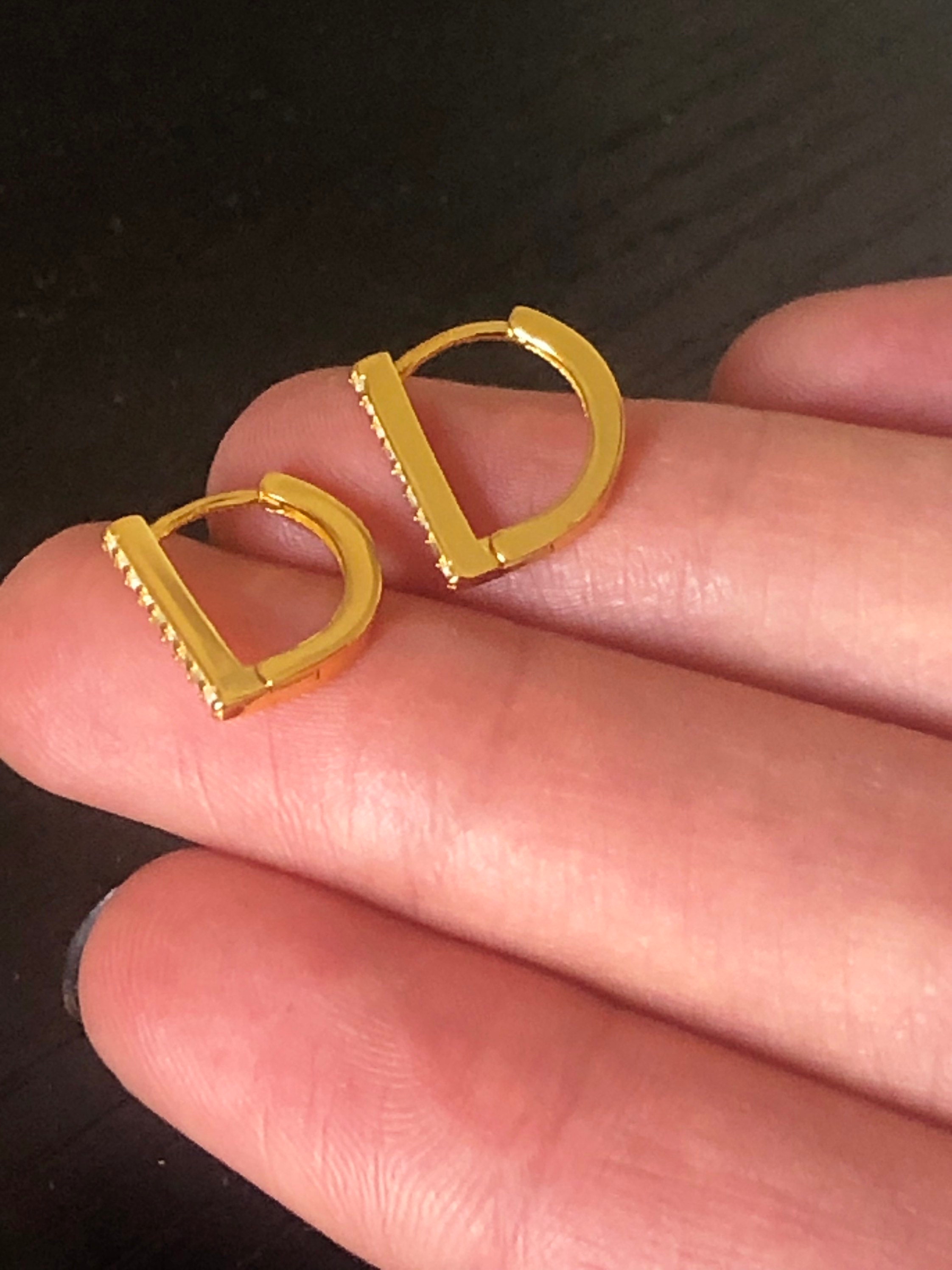 Evon Line Earring Simple Earring Layering Earring Gold | Etsy