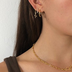 Evon- Line Earring, Simple Earring, Layering Earring, Gold Earring ...
