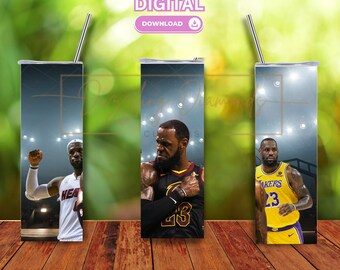 Lebron James Tumbler Wrap / Special Edition Fan Tumbler, 20oz Tumbler ...