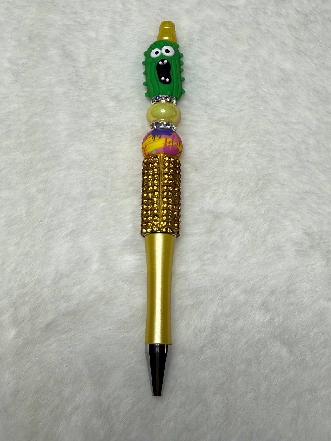 Funny Screaming PICKLE Beaded Pen . - Etsy