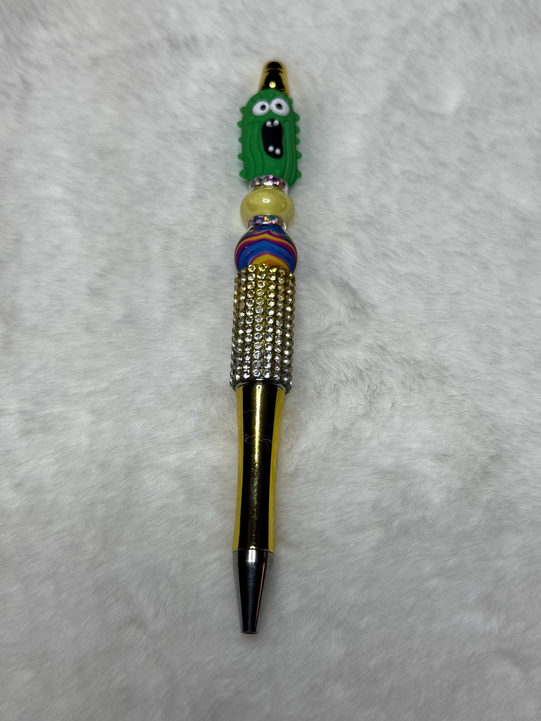 Funny Screaming PICKLE Beaded Pen . - Etsy