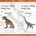 DINOSAUR Memory Game Printable Cards INSTANT DOWNLOAD, Famous Dinosaurs ...