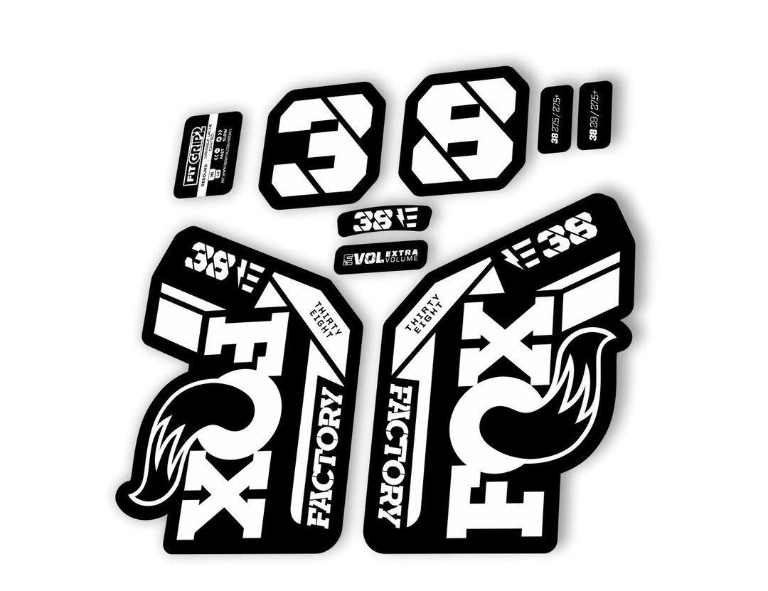 Fox 38 2021 E Bike Factory Forks Suspension Decals Sticker Set - Etsy