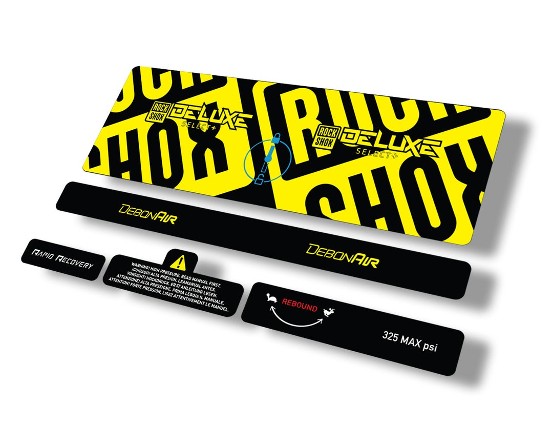 Rock Shox Deluxe Select Plus 2021 Rear Shock Decal Sticker Set - Etsy