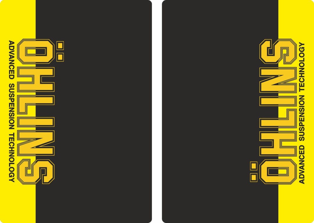 OHLINS Suspension Bike Upper Forks Decal Stickers MX Motocross ...