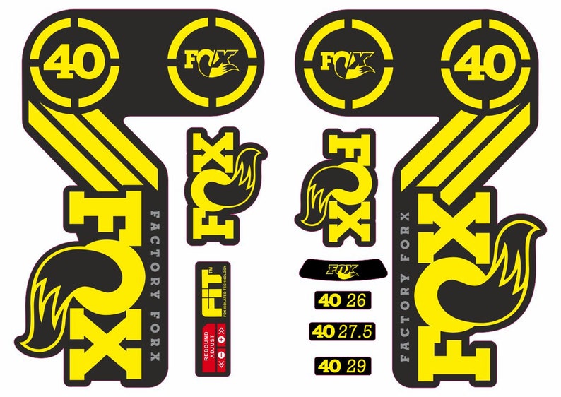 FOX 40 Heritage 2015 Fork Suspension Factory Decal Sticker - Etsy