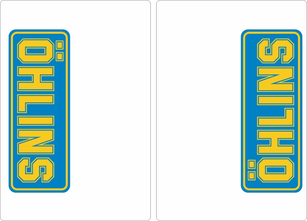 OHLINS Suspension Bike Upper Forks Decal Stickers MX Motocross - Etsy