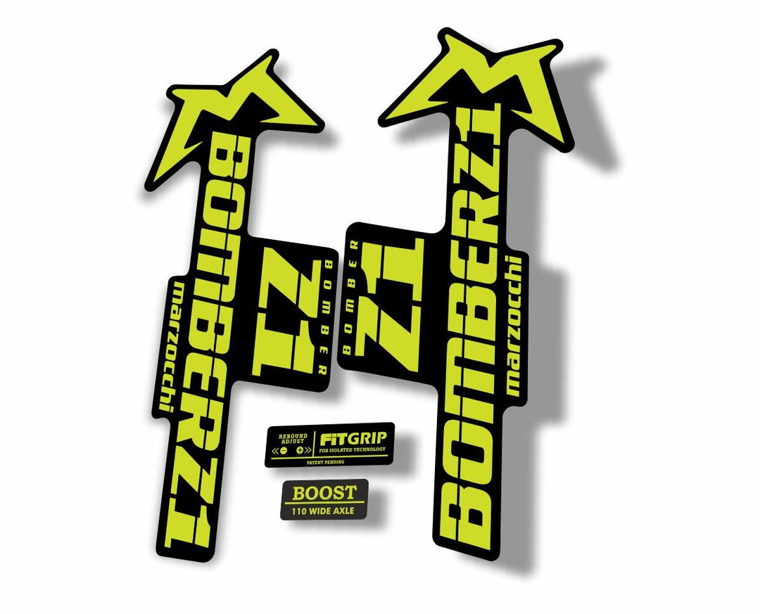 Marzocchi Bomber Z1 2018 Fork Suspension Sticker Decal Kit Adhesive ...