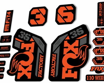 Fox Fork Decal | Etsy
