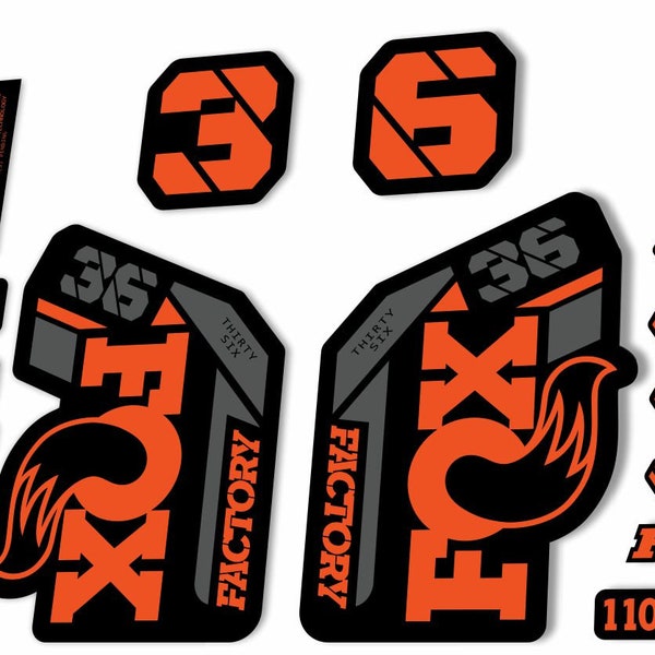 Fox Factory 36 Decal - Etsy