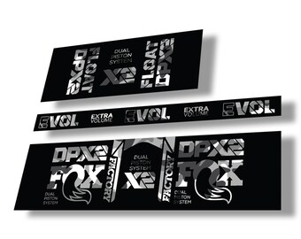 FOX Float DPX2 Rear Shock Suspension Sticker Factory Decal Kit Adhesive ...