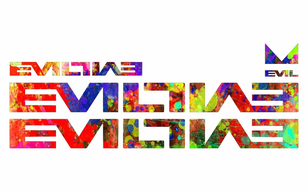 EVIL Frame Decal Factory Sticker Adhesive Vinyl Set for All Series Oil ...