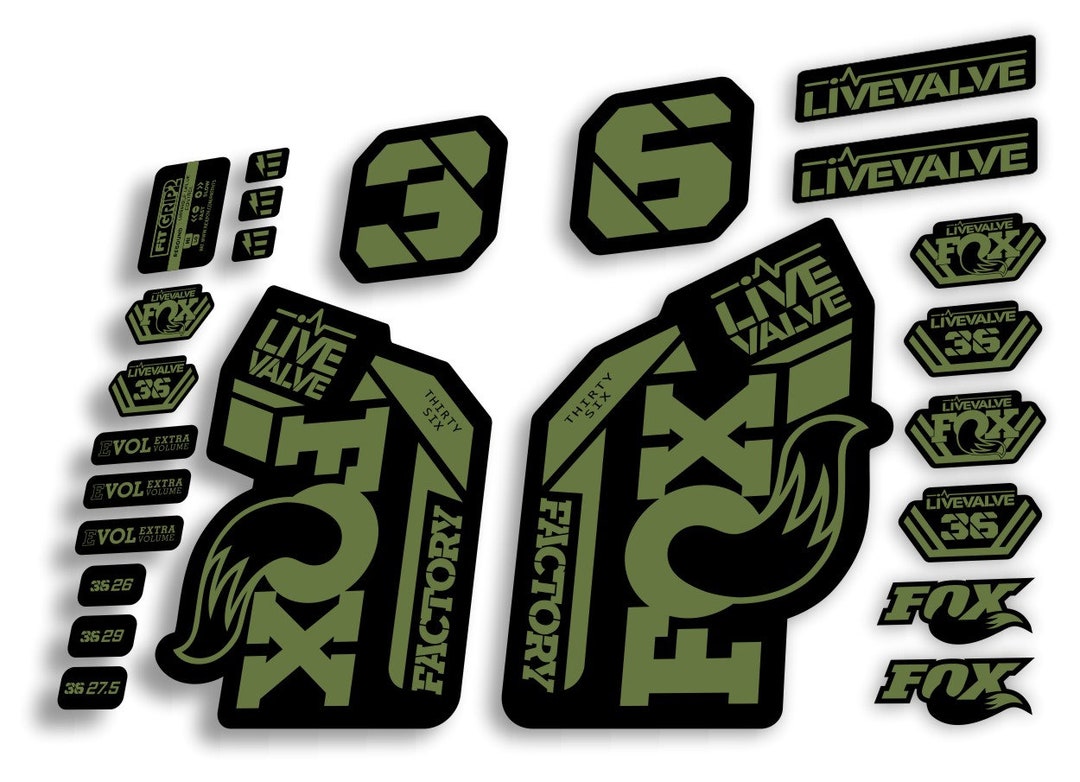 FOX 36 2022 Live Valve Forks Suspension Decal Sticker MTB Set - Etsy