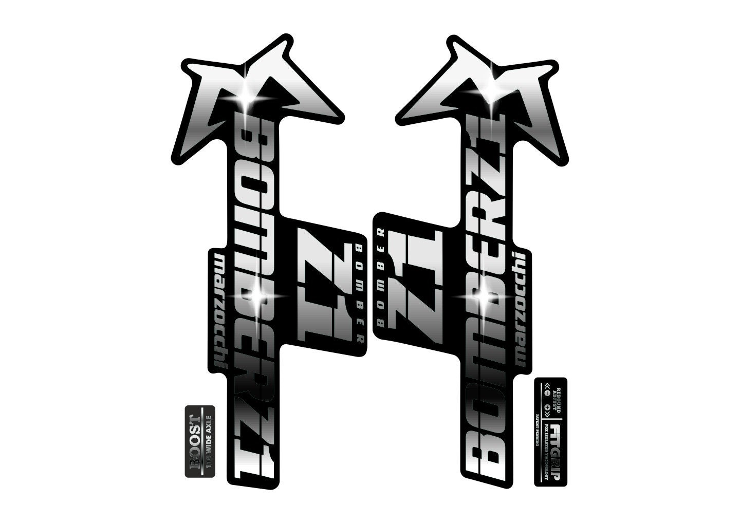 Marzocchi Bomber Z1 Freeride Stickers