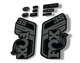FOX 38 2021 Factory Forks Suspension Decals Sticker Set Adhesive Gold ...