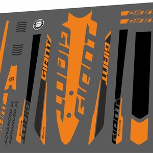 GIANT TCR Advanced SL 2016 Frame Sticker Factory Decal - Etsy