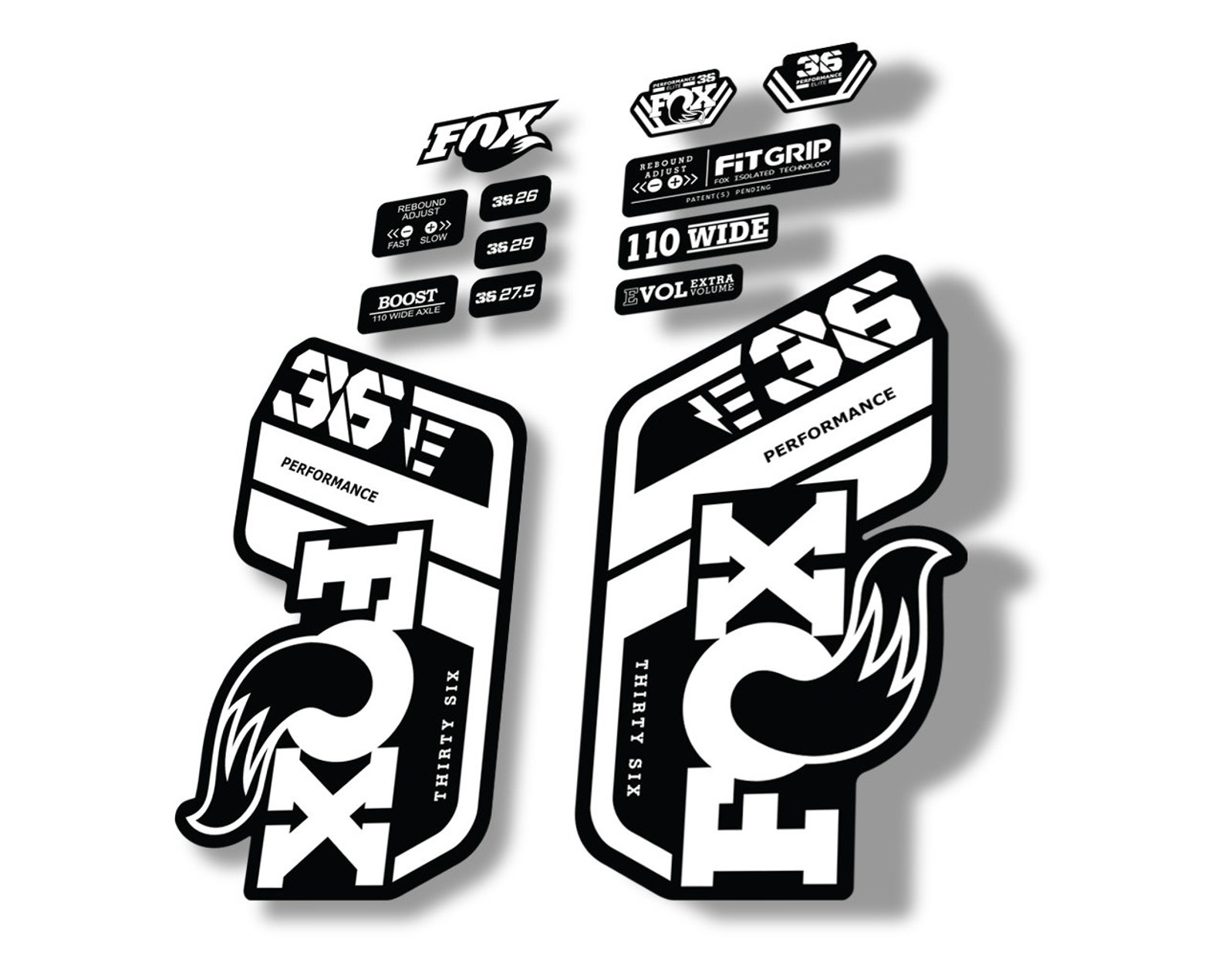 FOX 36 2021 Performance E Bike Factory Forks Suspension Decals - Etsy