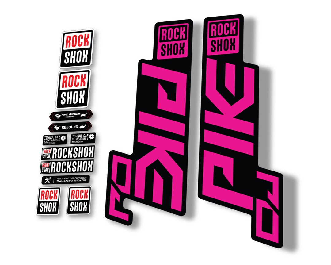 Rock Shox Pike DJ 2021 Fork Decal Mountain Bike Cycling Sticker ...