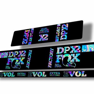 FOX Float DPX2 Rear Shock Suspension Sticker Factory Decal Kit Adhesive ...