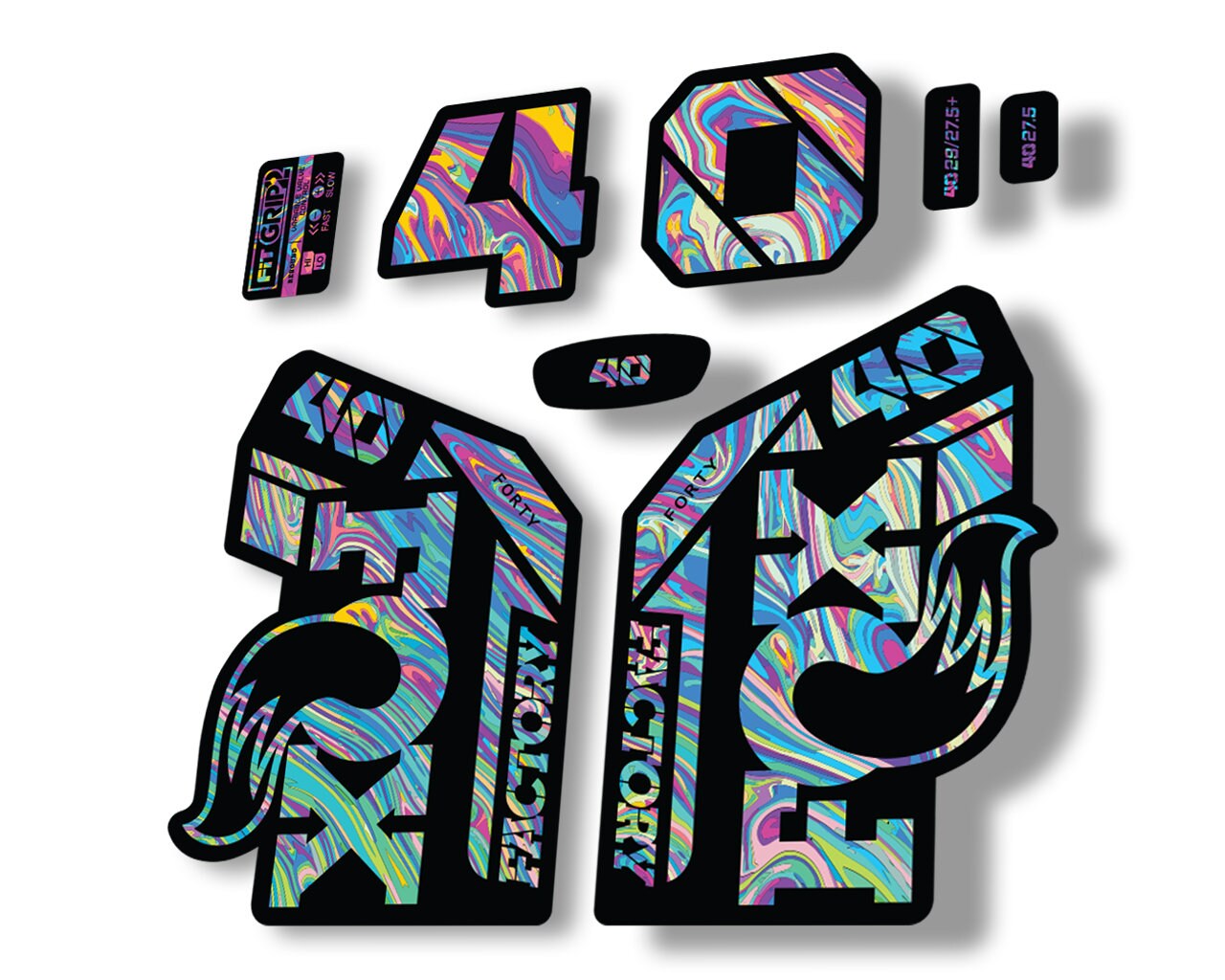 FOX 40 2021 Factory Forks Suspension Decals Sticker Set | Etsy