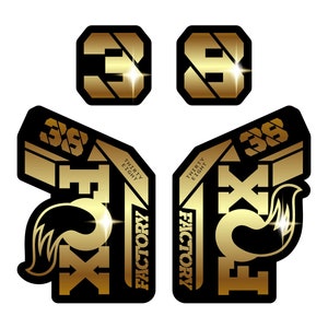 FOX 38 2021 Factory Forks Suspension Decals Sticker Set Adhesive ...