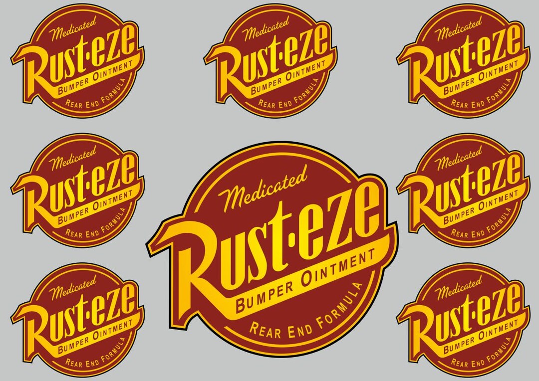 Rust-eze Decal Set Quality Sticker Vinyl Graphic Logo Adhesive - Etsy UK