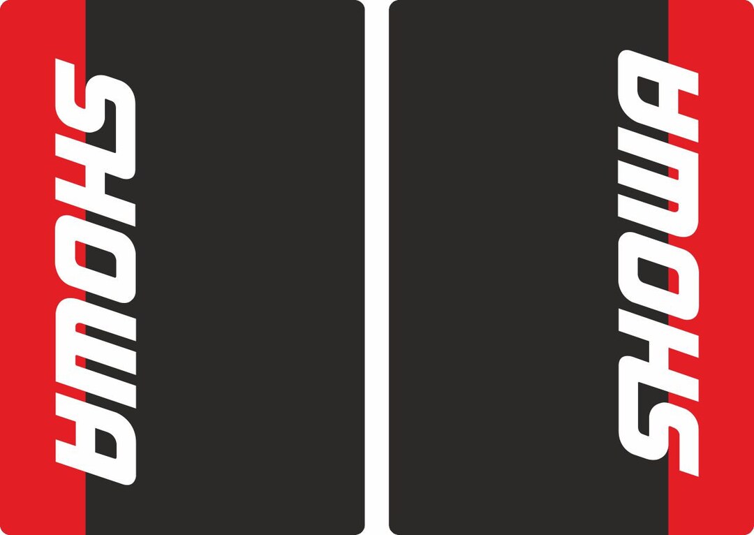 SHOWA Suspension Bike Upper Forks Decal Stickers Graphic Set Adhesive ...
