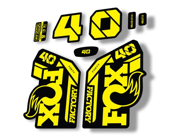 FOX 40 2021 Factory Forks Suspension Decals Sticker Set | Etsy