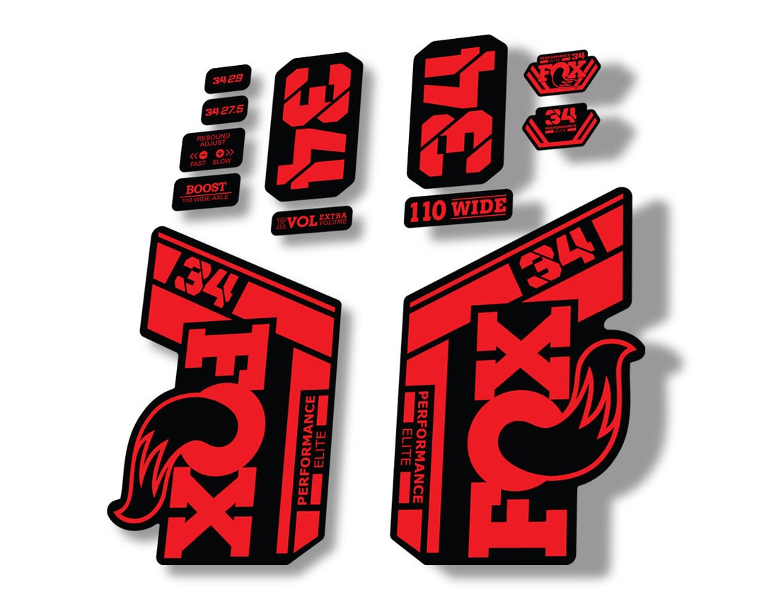FOX 34 Performance Elite 2021 Factory Forks Suspension Decals - Etsy