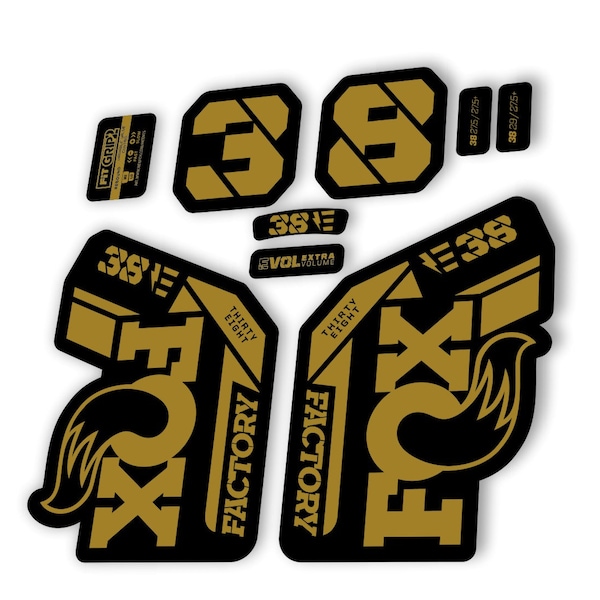 Gold Fox Sticker - Etsy