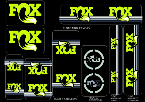 FOX Racing Shox AM Heritage Sticker Decal 2015 Kit Fork/Shock Set ...