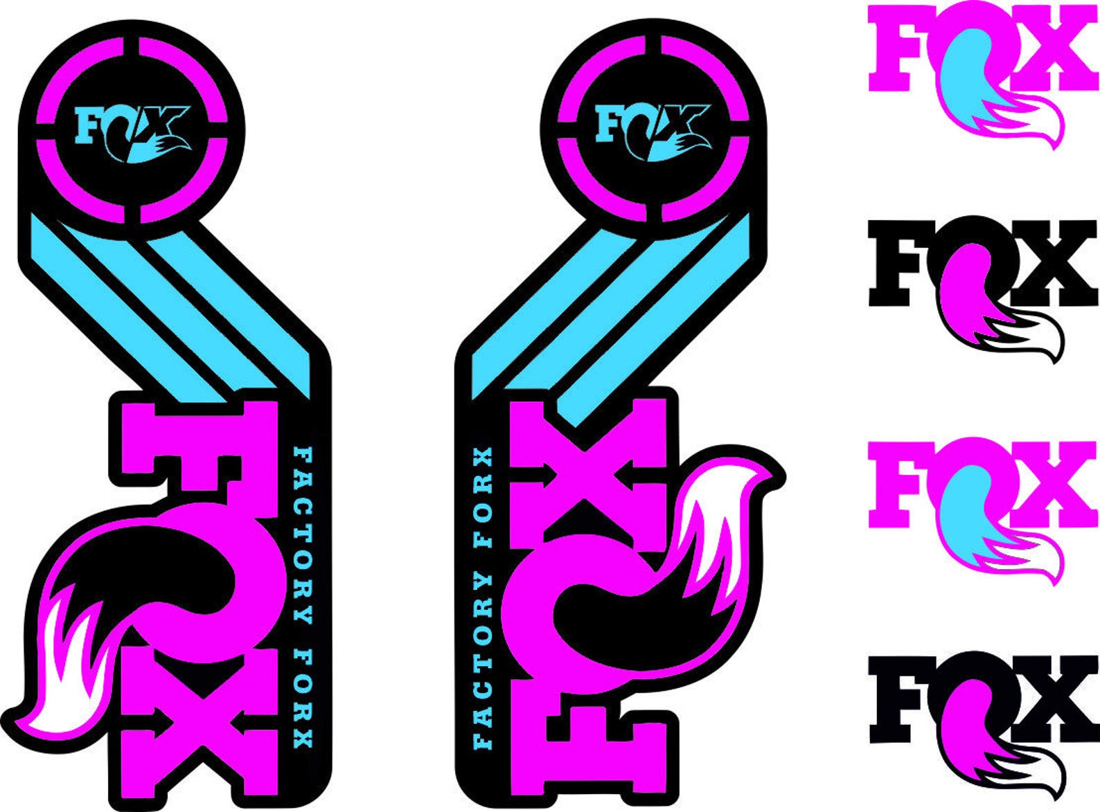 FOX Racing Shox AM Heritage Sticker Decal 2015 Kit Fork/shock - Etsy